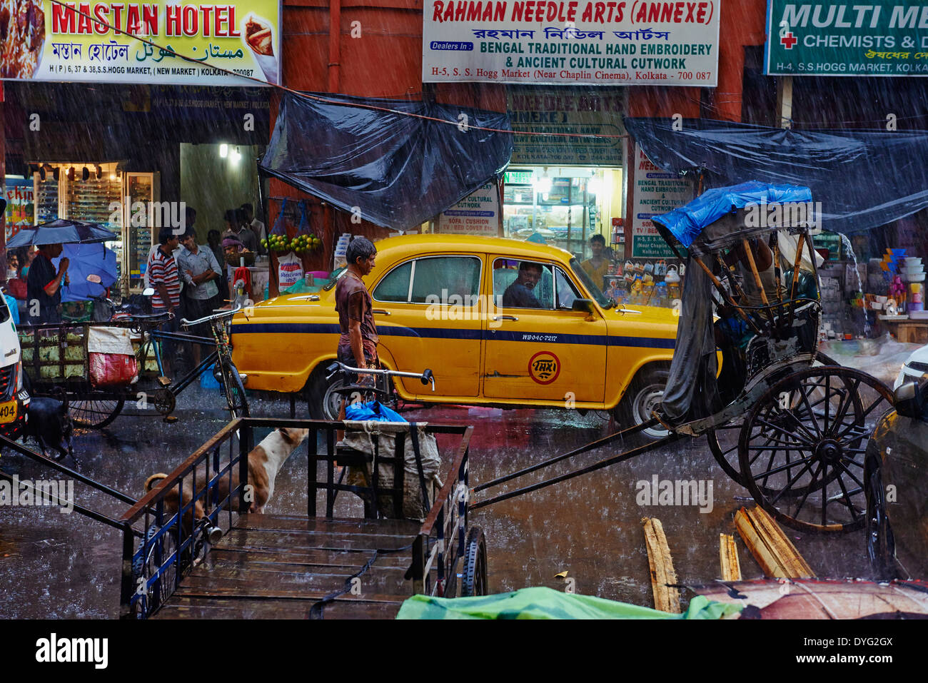 India, West Bengal, Kolkata, Calcutta, the last day of rickshaw of ...