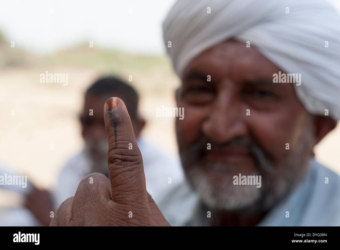 Indian voting village hi-res stock photography and images - Alamy