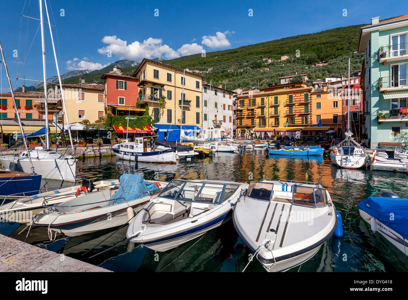 Castelletto di Brenzone, Lake Garda, Veneto, Italy Stock Photo ...