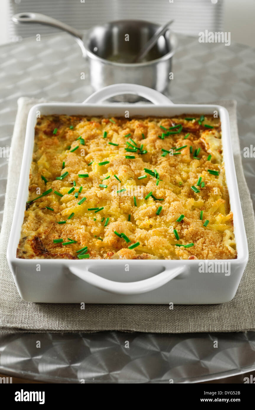 Jansson's Temptation Swedish potato dish Stock Photo - Alamy