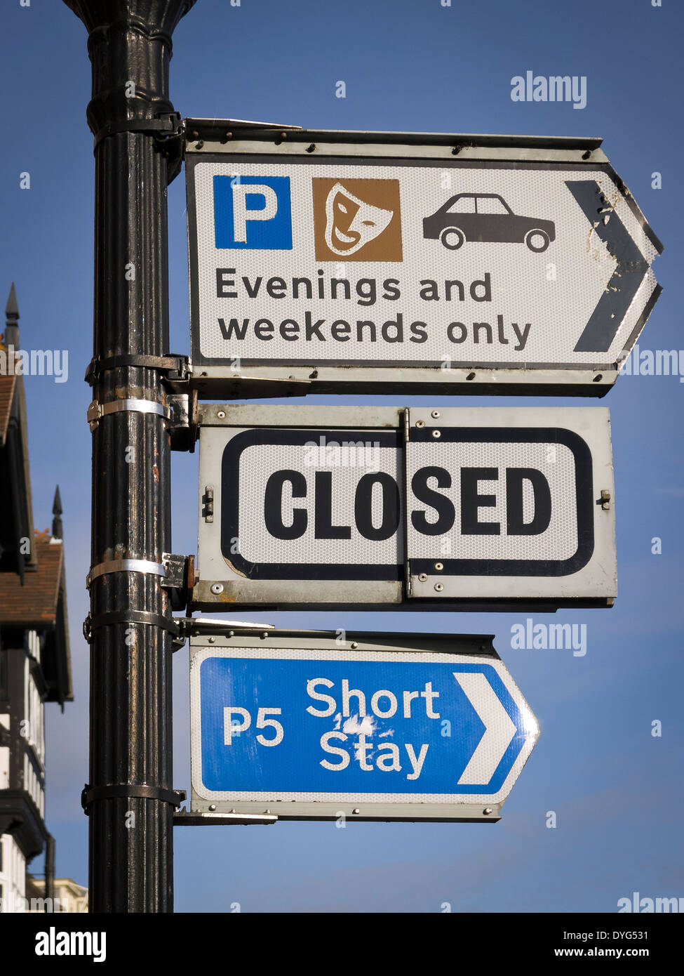 Confusing road signs High Resolution Stock Photography and Images - Alamy