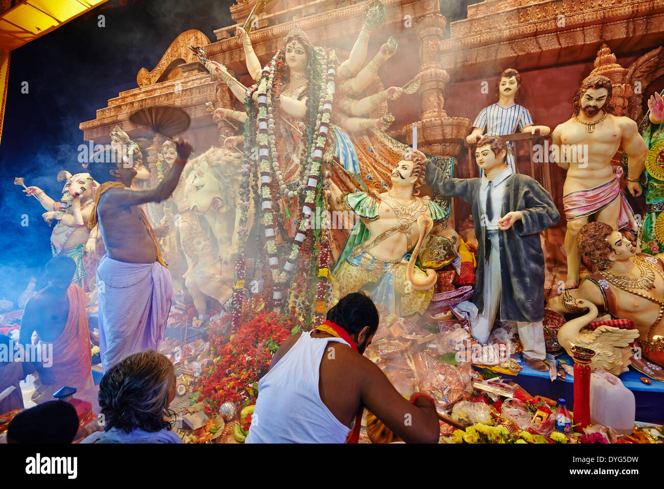 India, West Bengal, Kolkata, Calcutta, for Durga Puja festival more ...