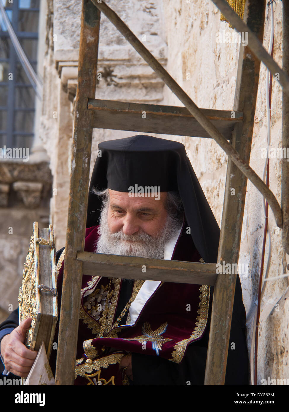 Holy sepulchre church ladder hi-res stock photography and images - Alamy