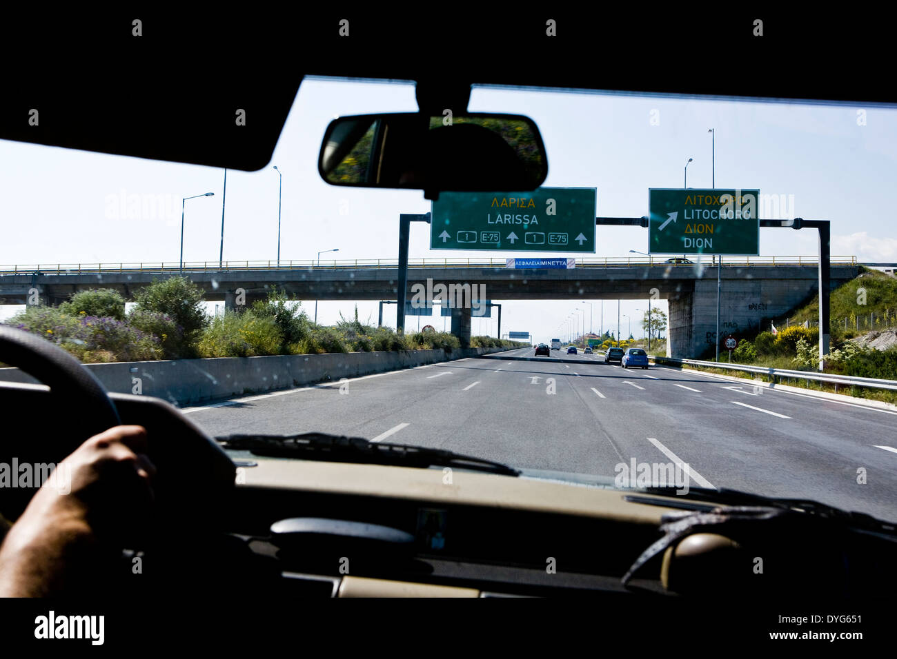 Mainland Greece Highway E-75, directions to Larissa, Litochoro and Dion ...