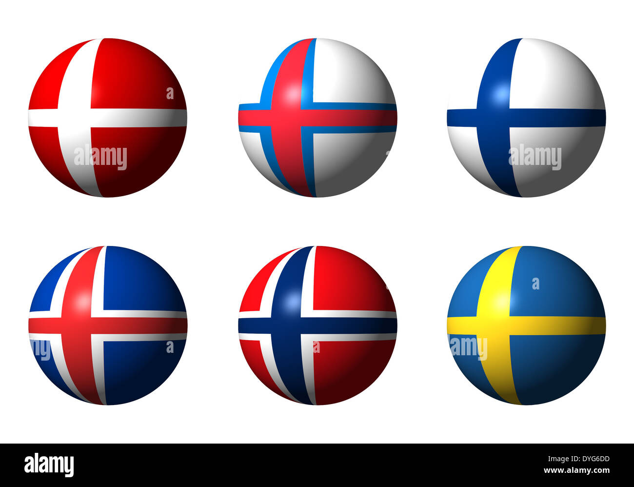 Scandinavian flags hi-res stock photography and images - Alamy