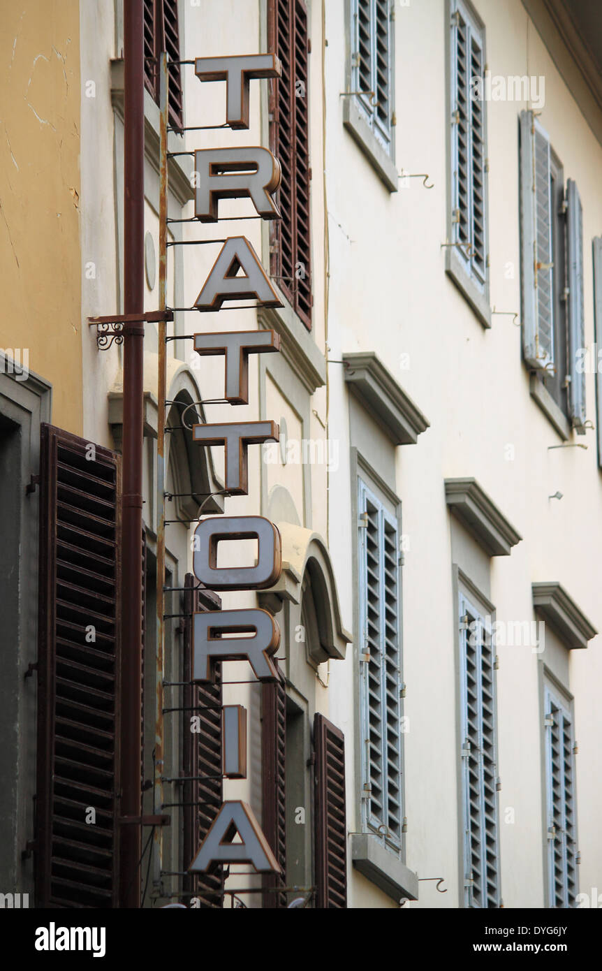 Trattoria sign hi-res stock photography and images - Alamy