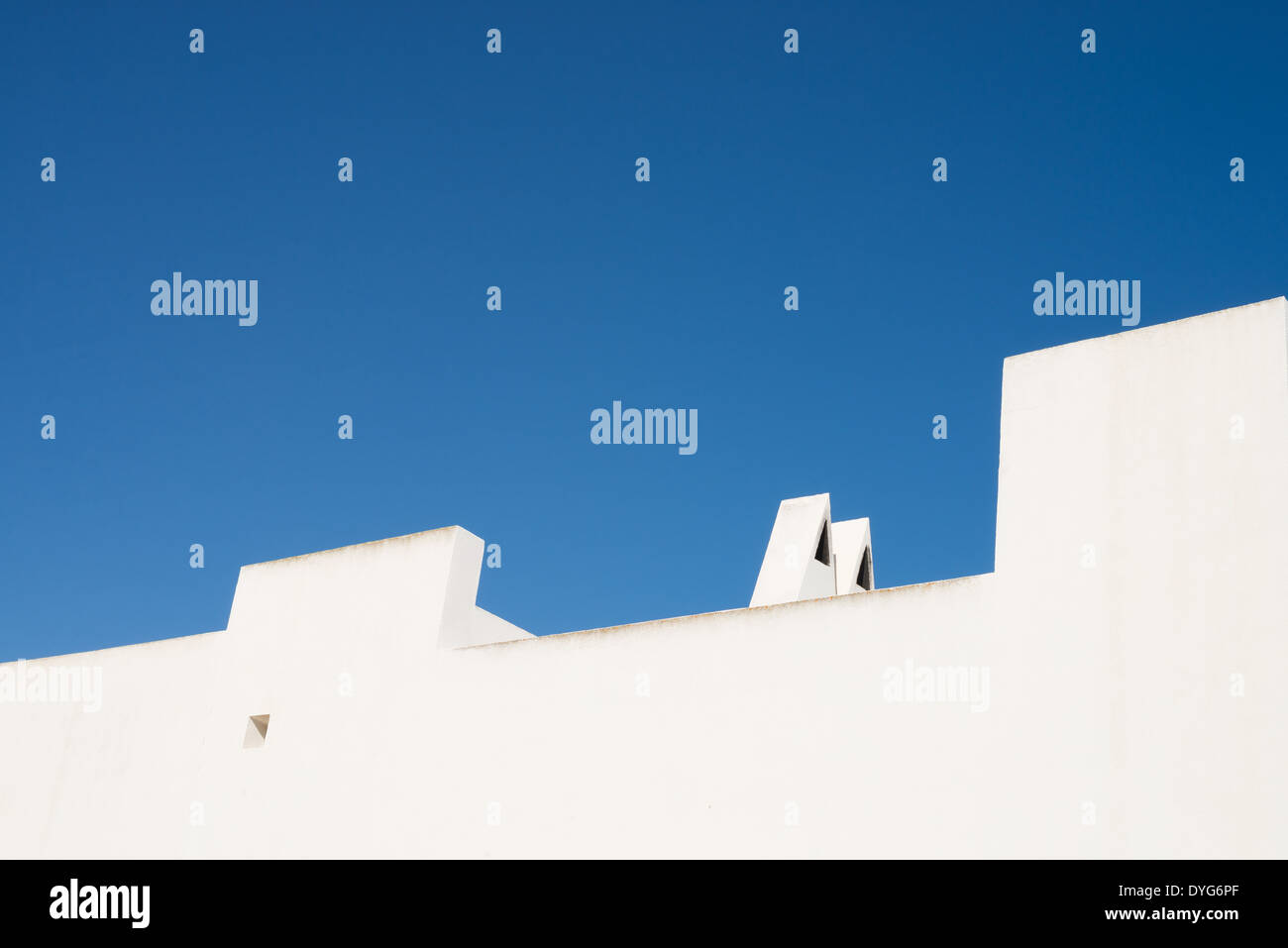Blue and white, traditional Mediterranean architecture Stock Photo - Alamy