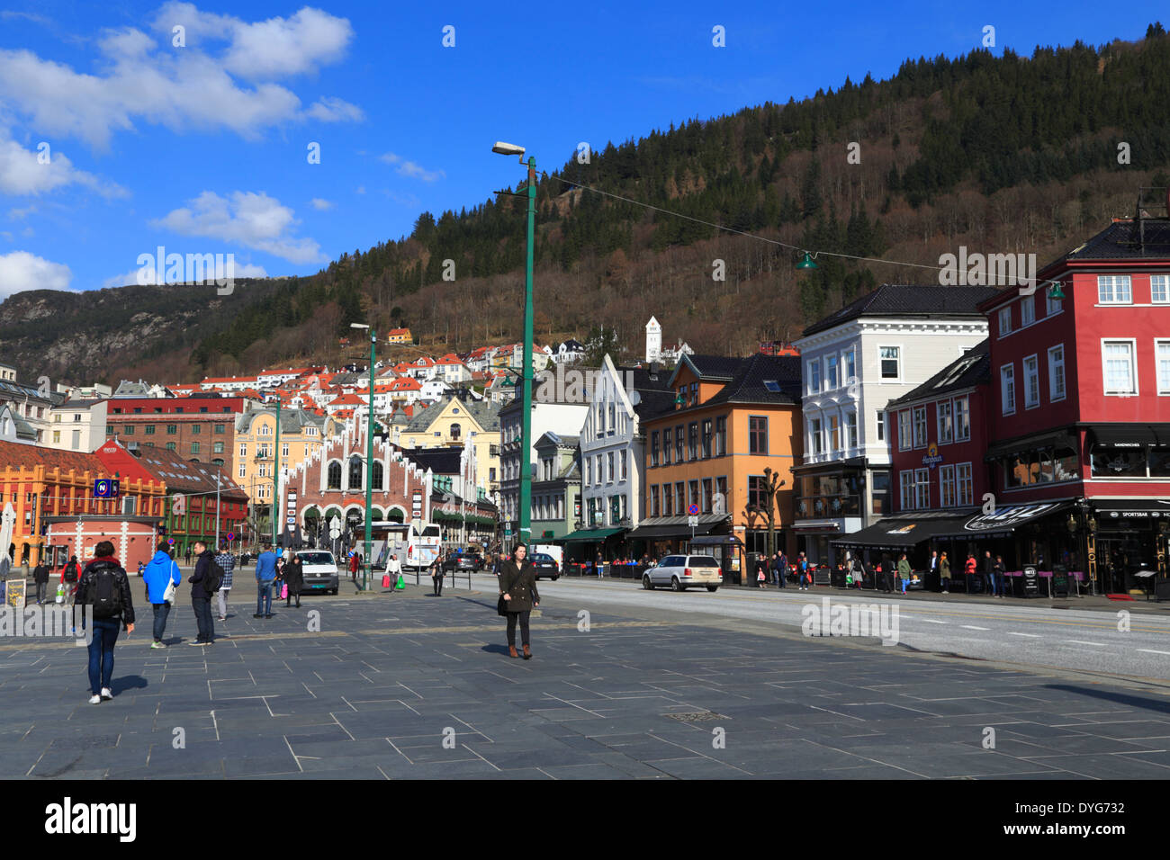 Bergen city centre, Norway Stock Photo - Alamy