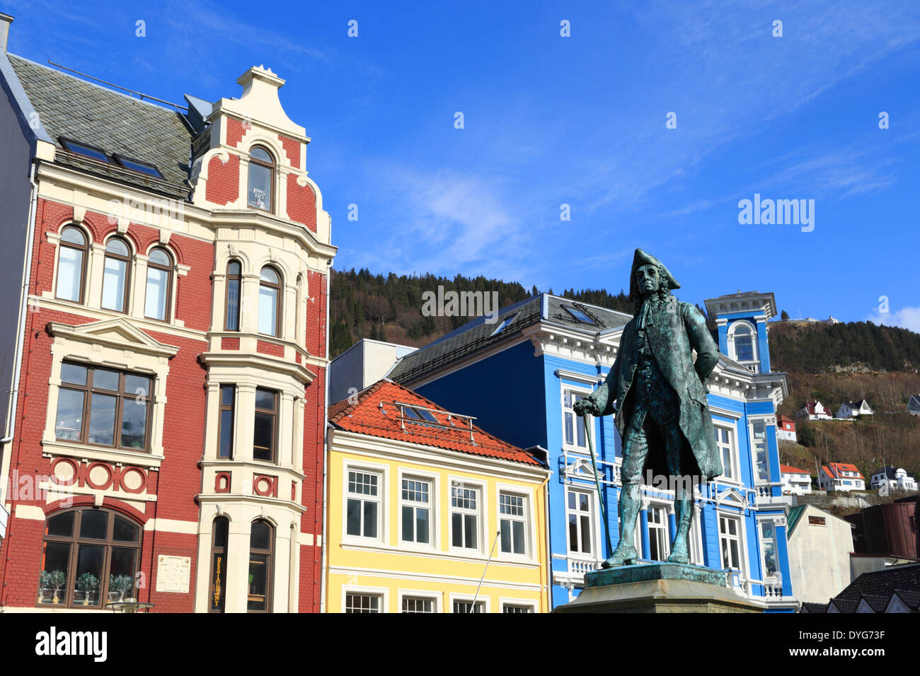 Ludvig Holberg monument in Bergen, Norway Stock Photo - Alamy