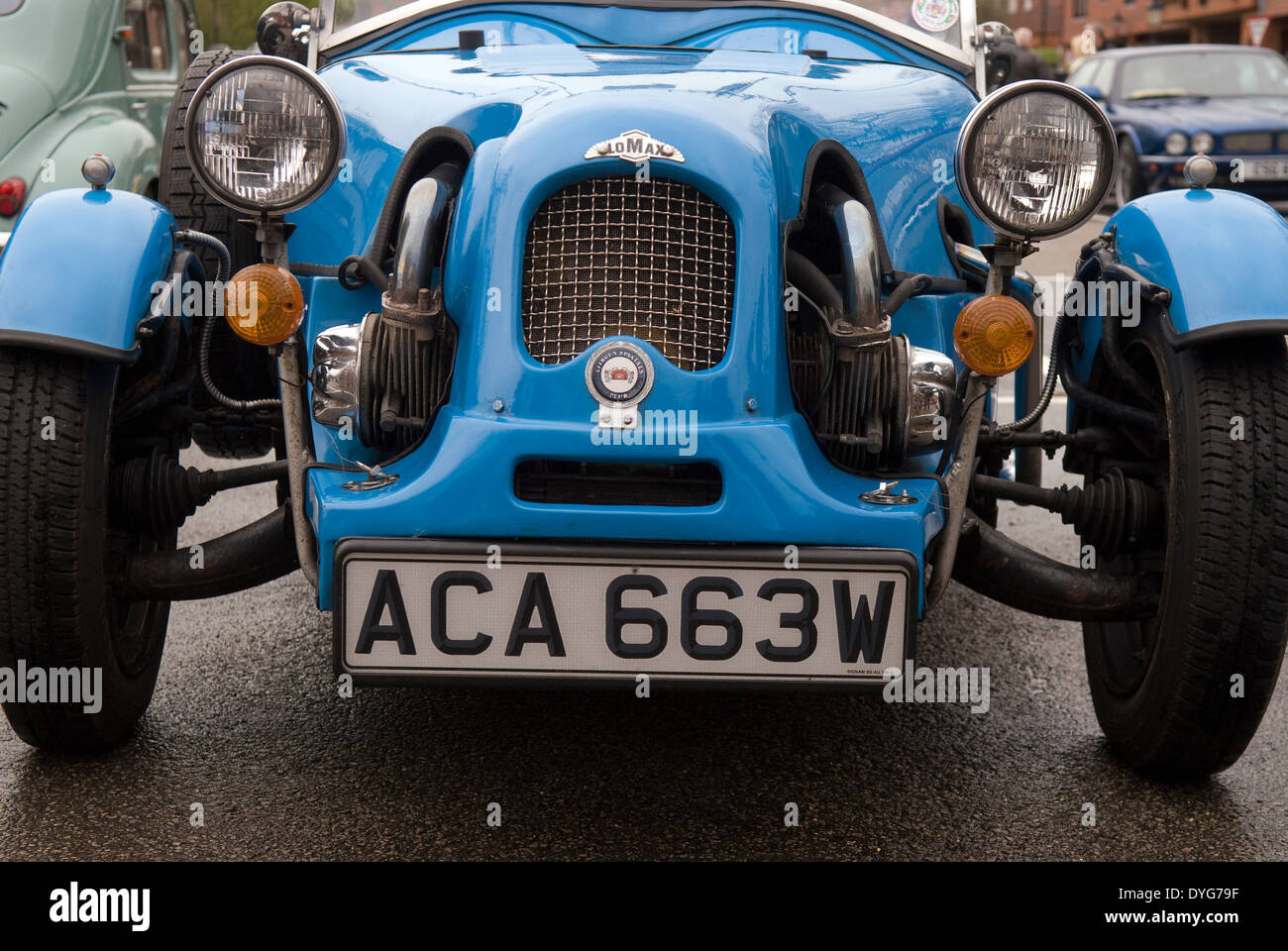 A Lomax 223 from 1980 car on display at a classic and vintage car show ...