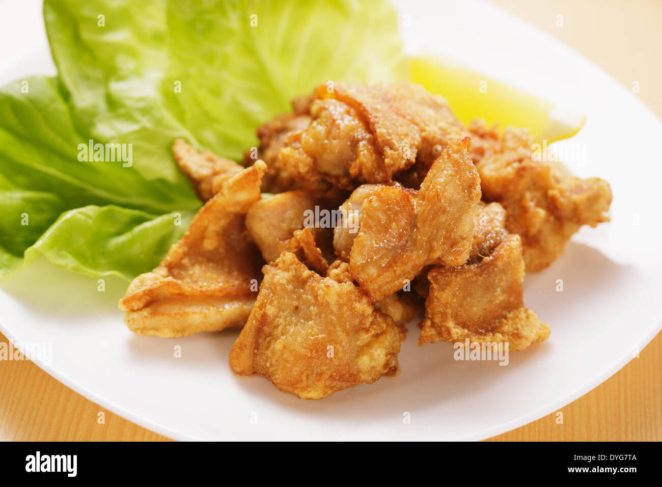 Japanese style fried chicken Stock Photo - Alamy