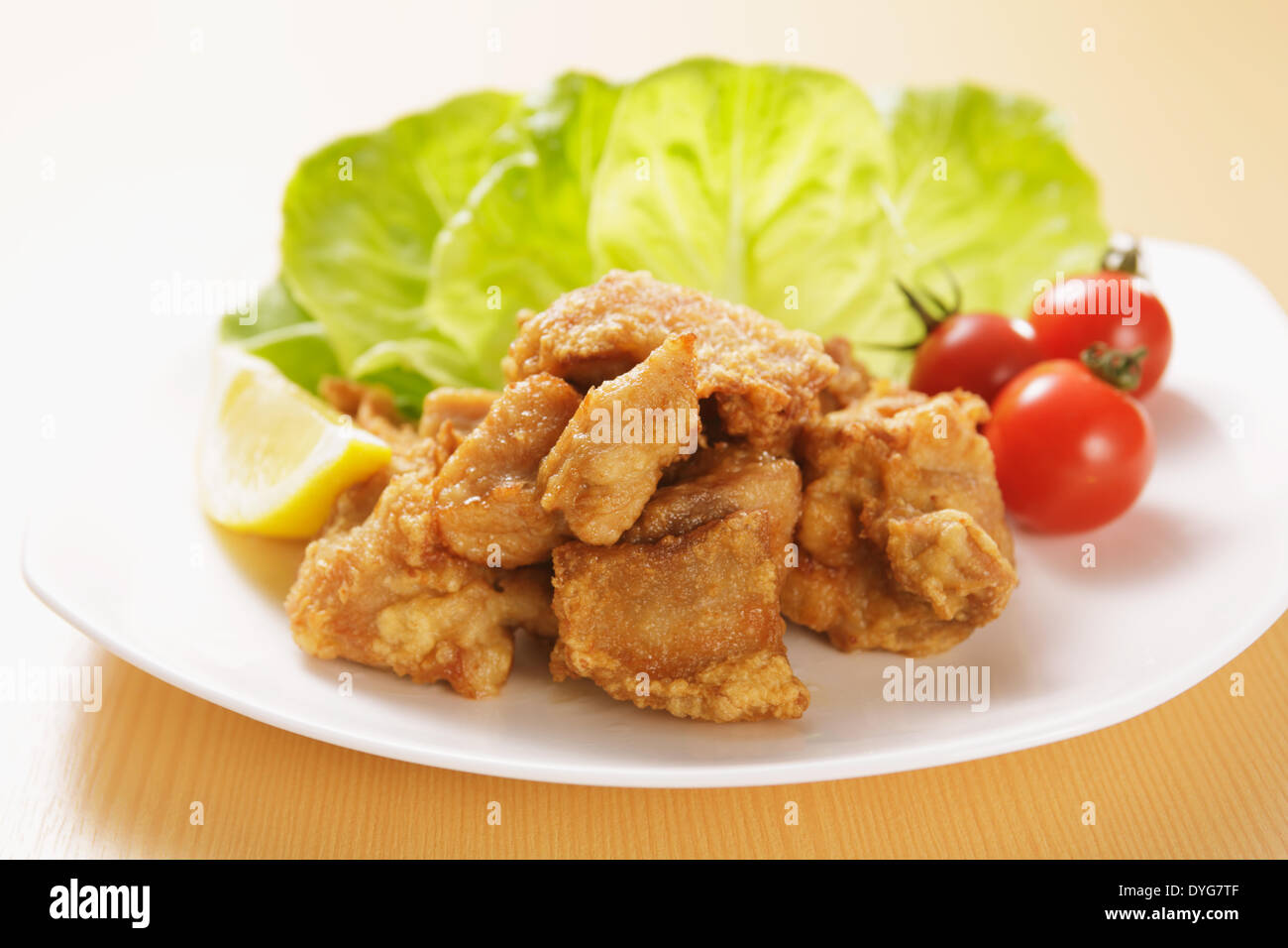 Japanese style fried chicken Stock Photo - Alamy