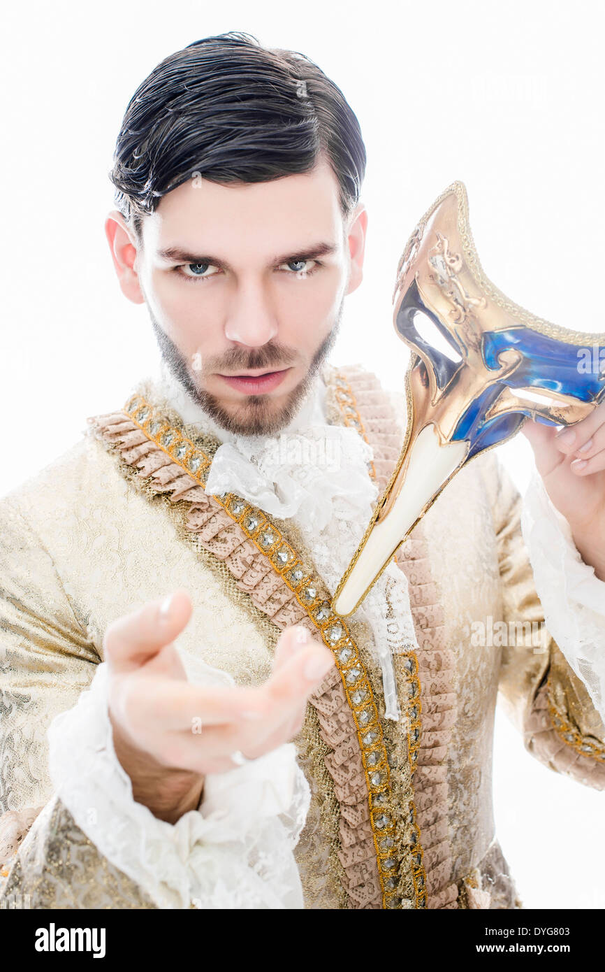 Casanova, Mann mit venezianischer Maske - Casanova, man with Venetian ...