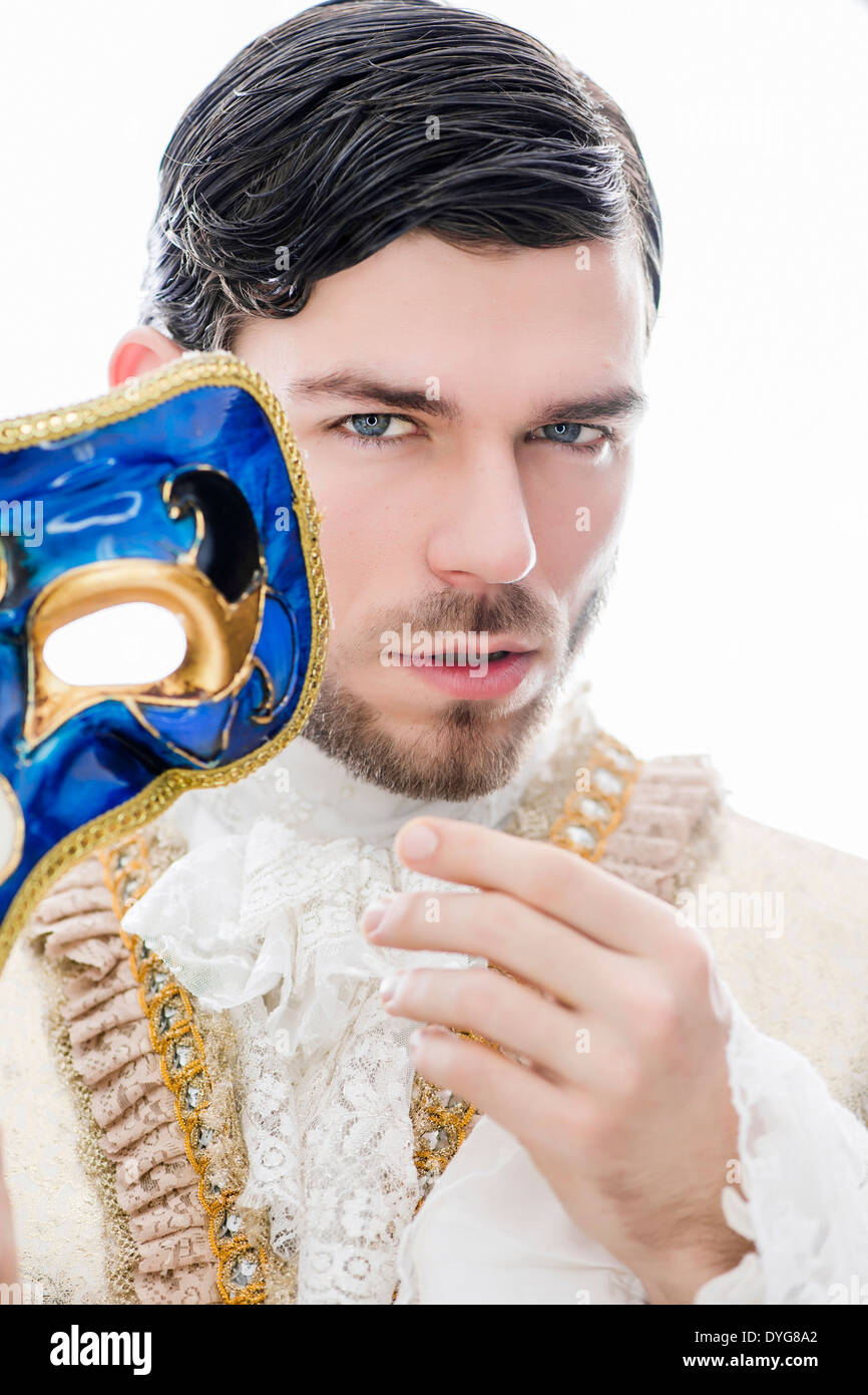 Venetian mask male masquerade mask hi-res stock photography and images ...