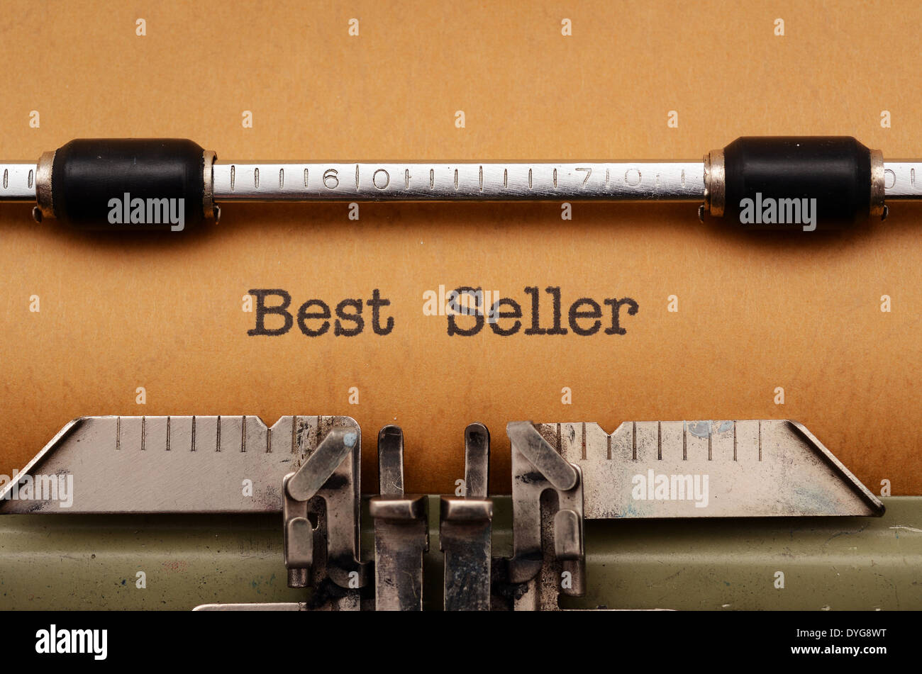 Best seller text on typewriter Stock Photo - Alamy