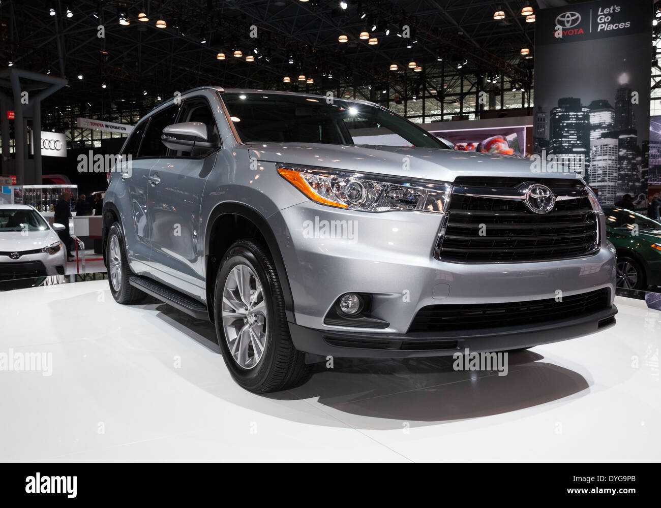 Exterior design of Toyota Highlander SUV edition 2015 on display at New ...