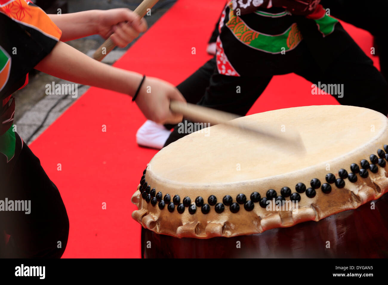 Japanese Taiko Drums Stock Photo - Alamy