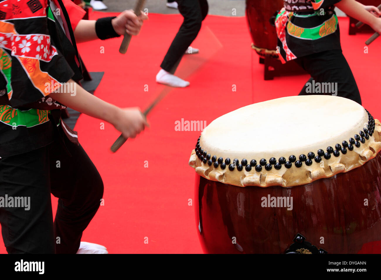 Japanese Taiko Drums Stock Photo - Alamy