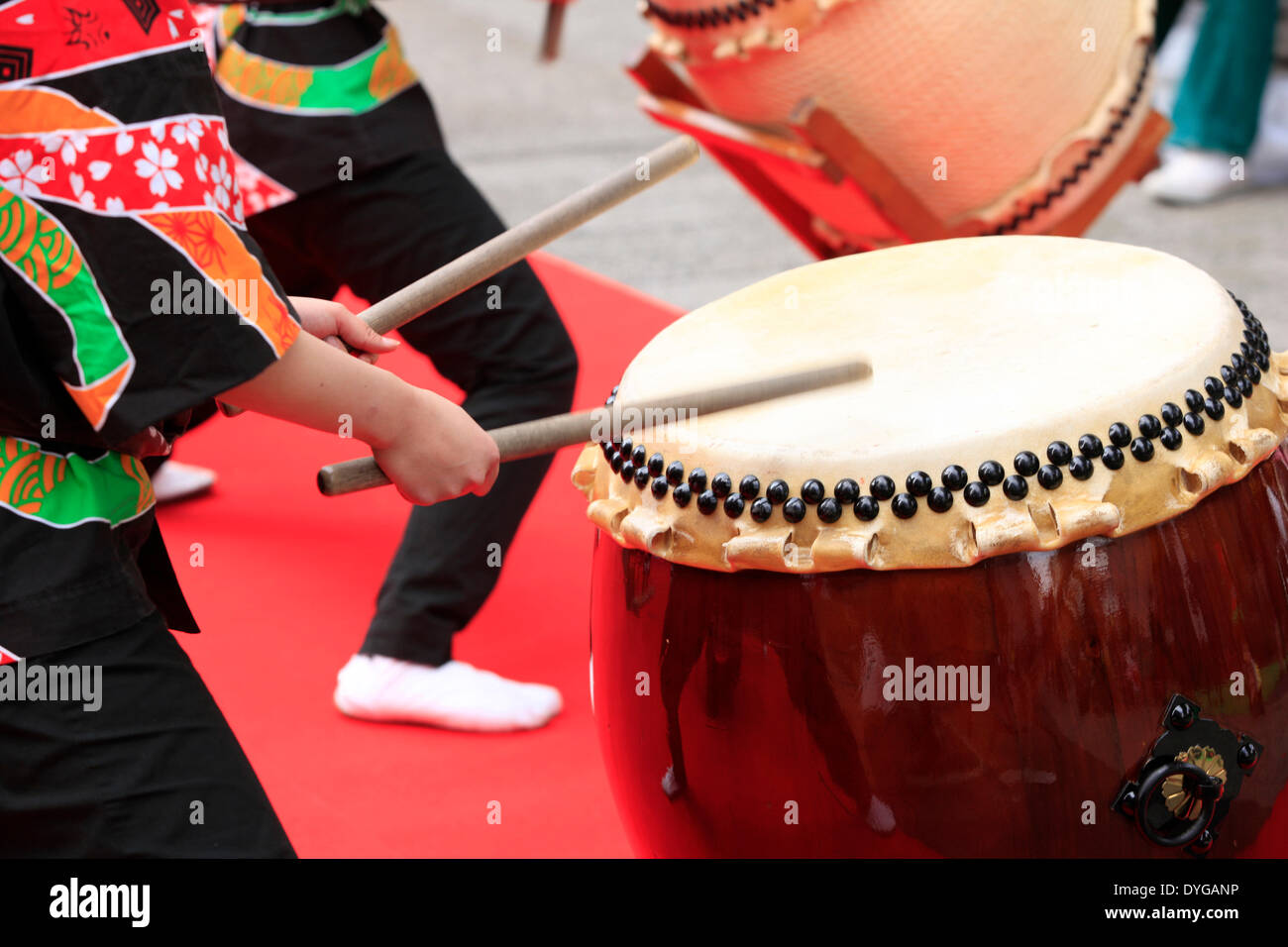 Japanese Taiko Drums Stock Photo - Alamy