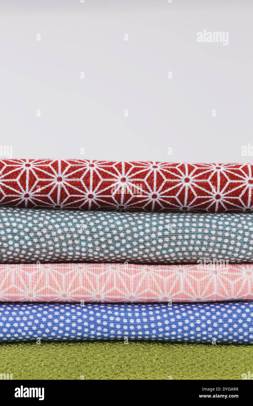 Japanese style wrapping cloths Stock Photo - Alamy