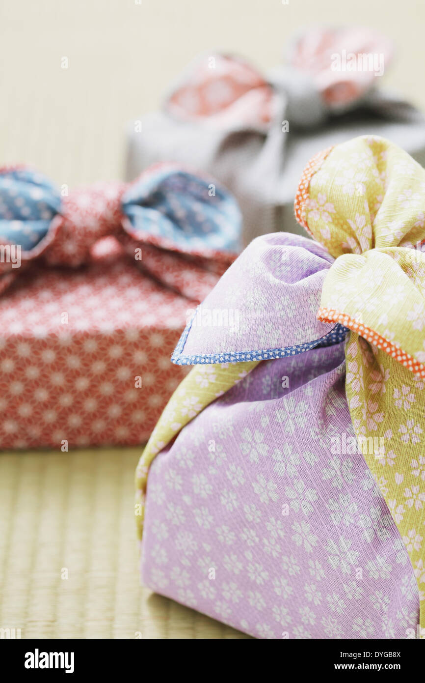 Japanese style wrapping cloths Stock Photo - Alamy