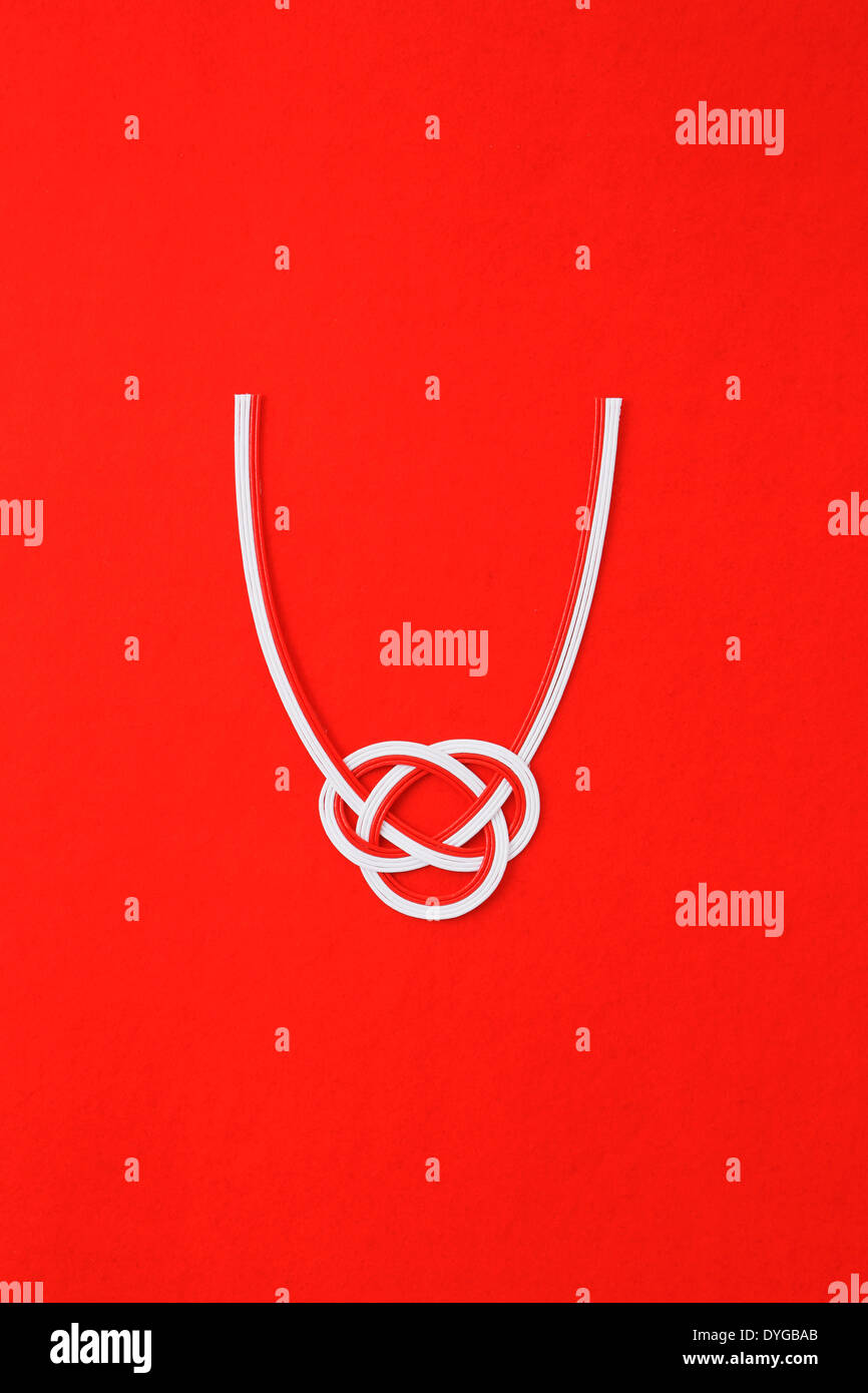 Japanese style envelope wrapping cord Stock Photo - Alamy