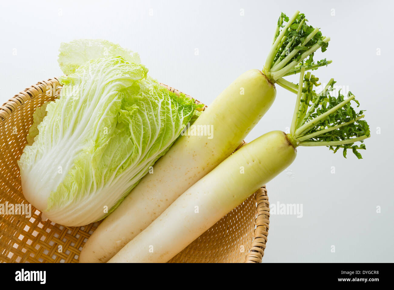 Chinese cabbage and radish Stock Photo - Alamy