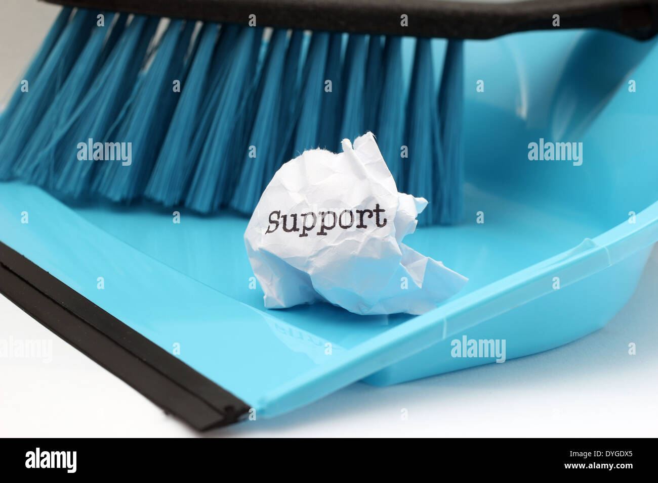 Support text on paper Stock Photo - Alamy