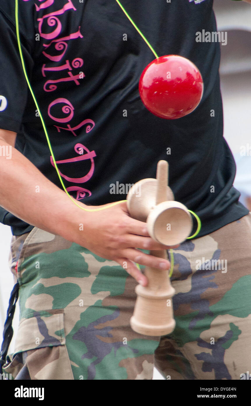 Japanese traditional Kendama Cup-And-Ball Game Stock Photo - Alamy