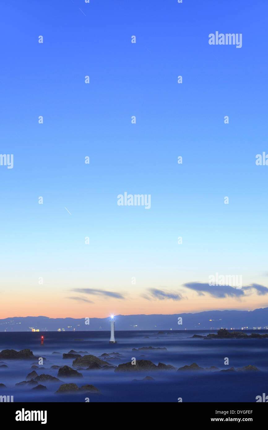 Japan sea wave lighthouse hi-res stock photography and images - Alamy