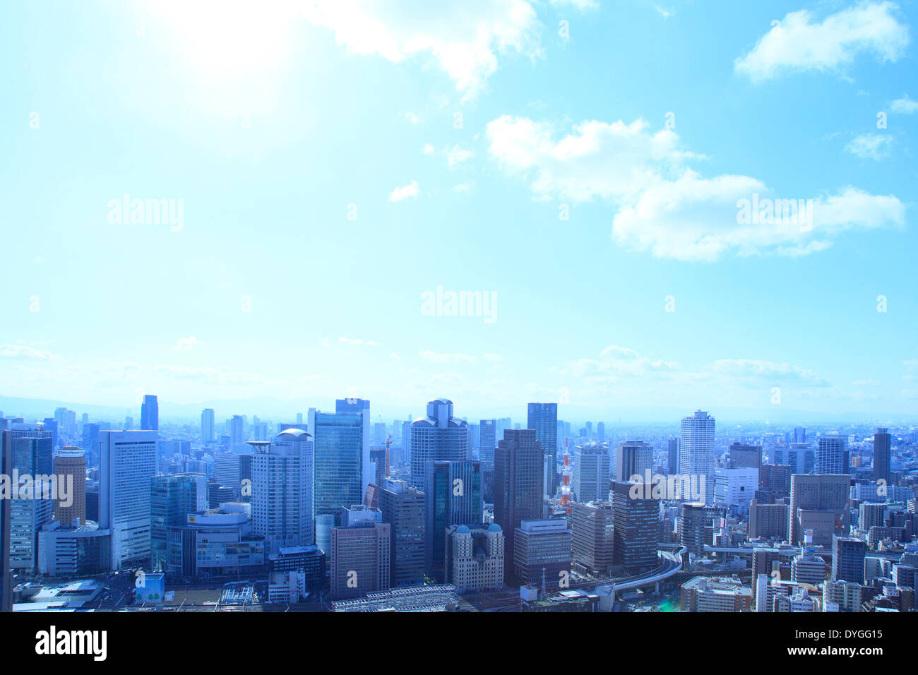 View of Osaka, Japan Stock Photo - Alamy