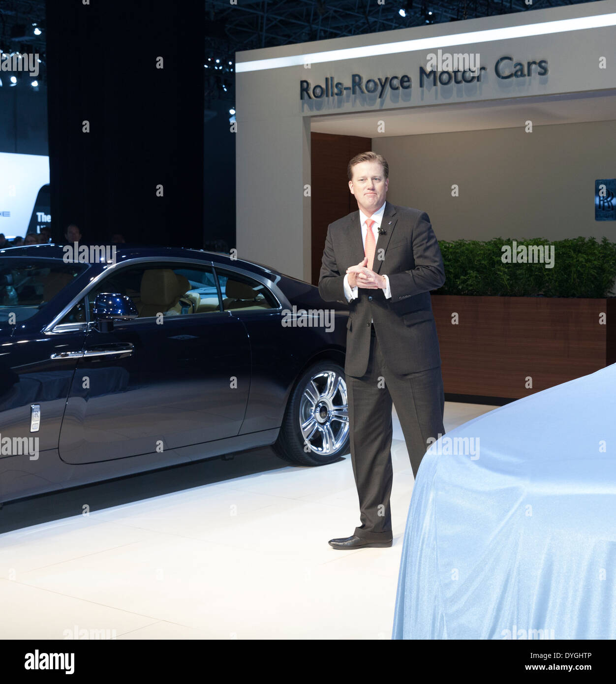President of Rolls-Royce Motor Cars Eric Shepherd speaks at unveiling ...