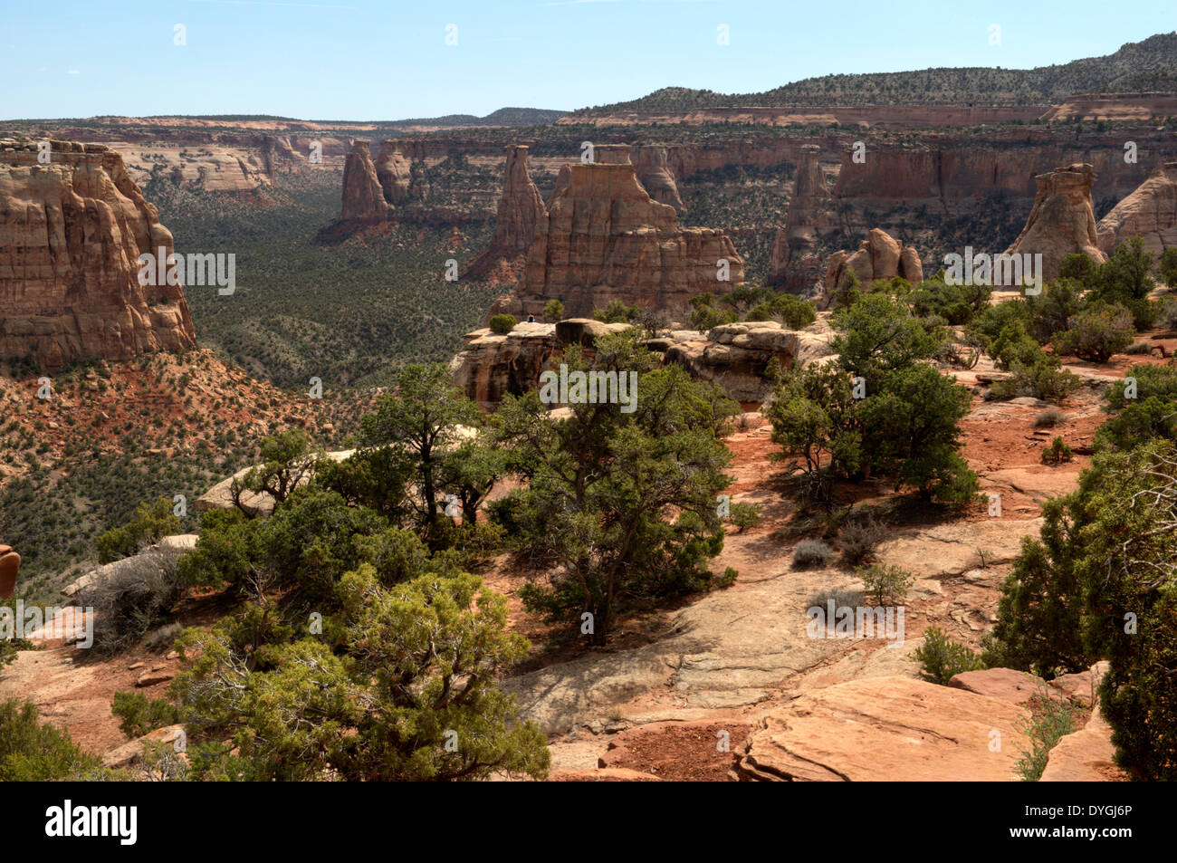 Monument Canyon in the Colorado National Monument. This is the view ...