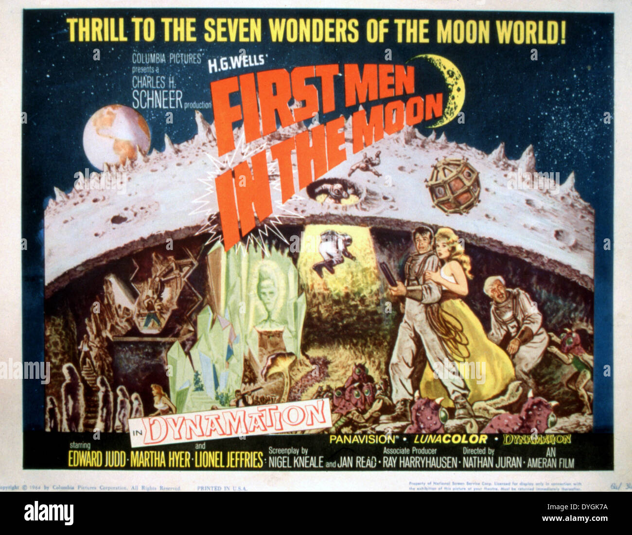 FIRST MEN IN THE MOON (1964) MARTHA HYER, NATHAN JURAN (DIR) FIMO 001 ...