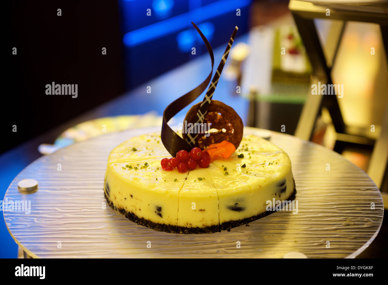 Beautiful dessert cake on the plate Stock Photo - Alamy