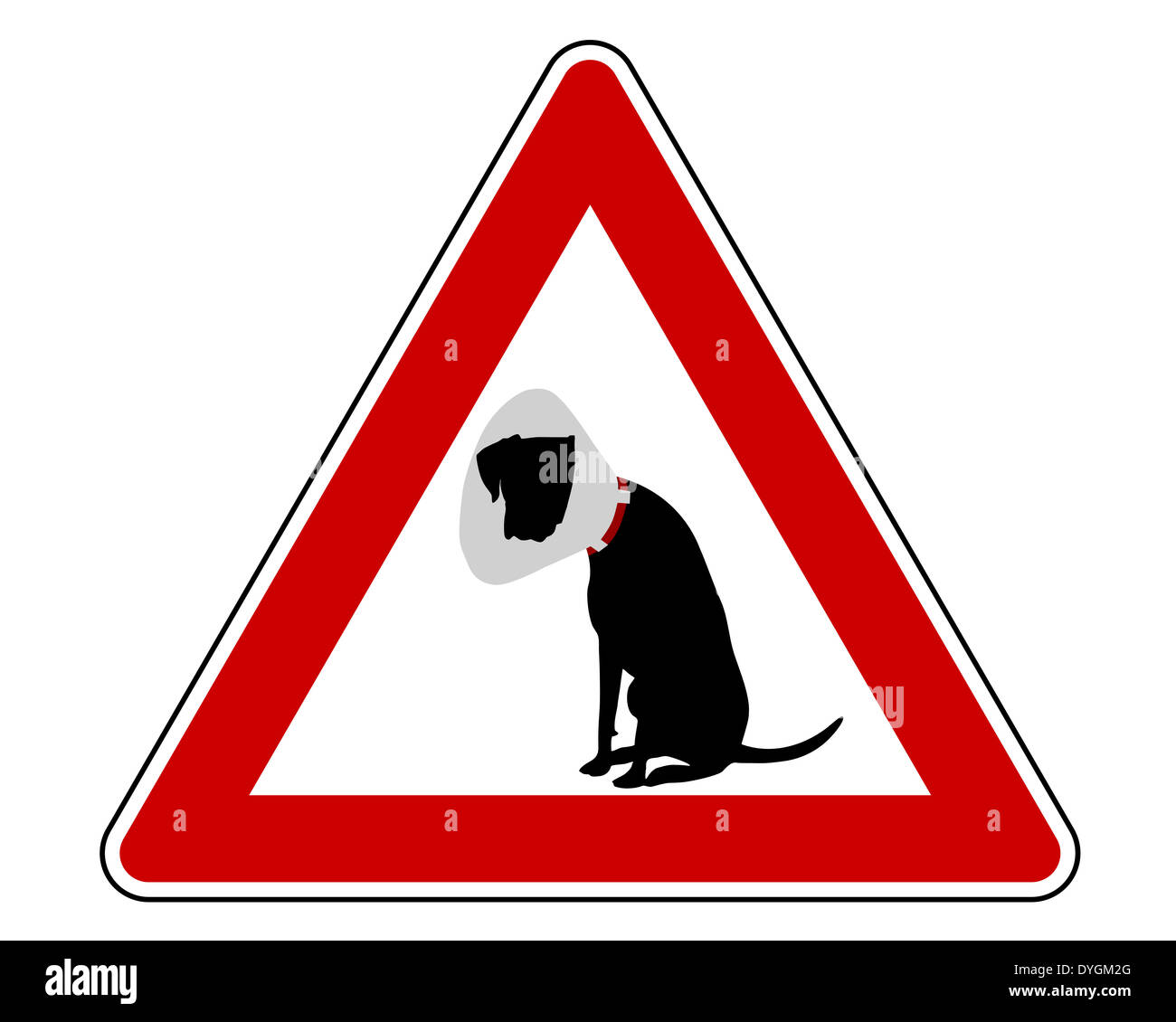 Pet hospital warning sign Stock Photo - Alamy