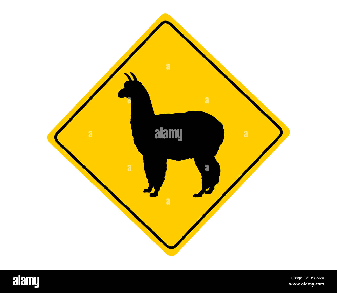 Alpaca warning sign hi-res stock photography and images - Alamy