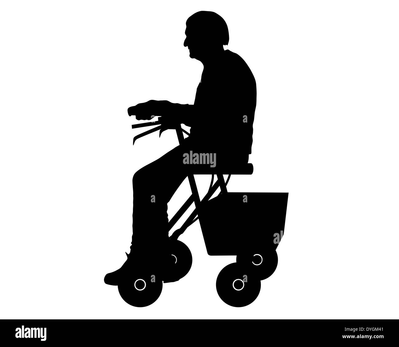 Sitting black senior woman Cut Out Stock Images & Pictures - Alamy