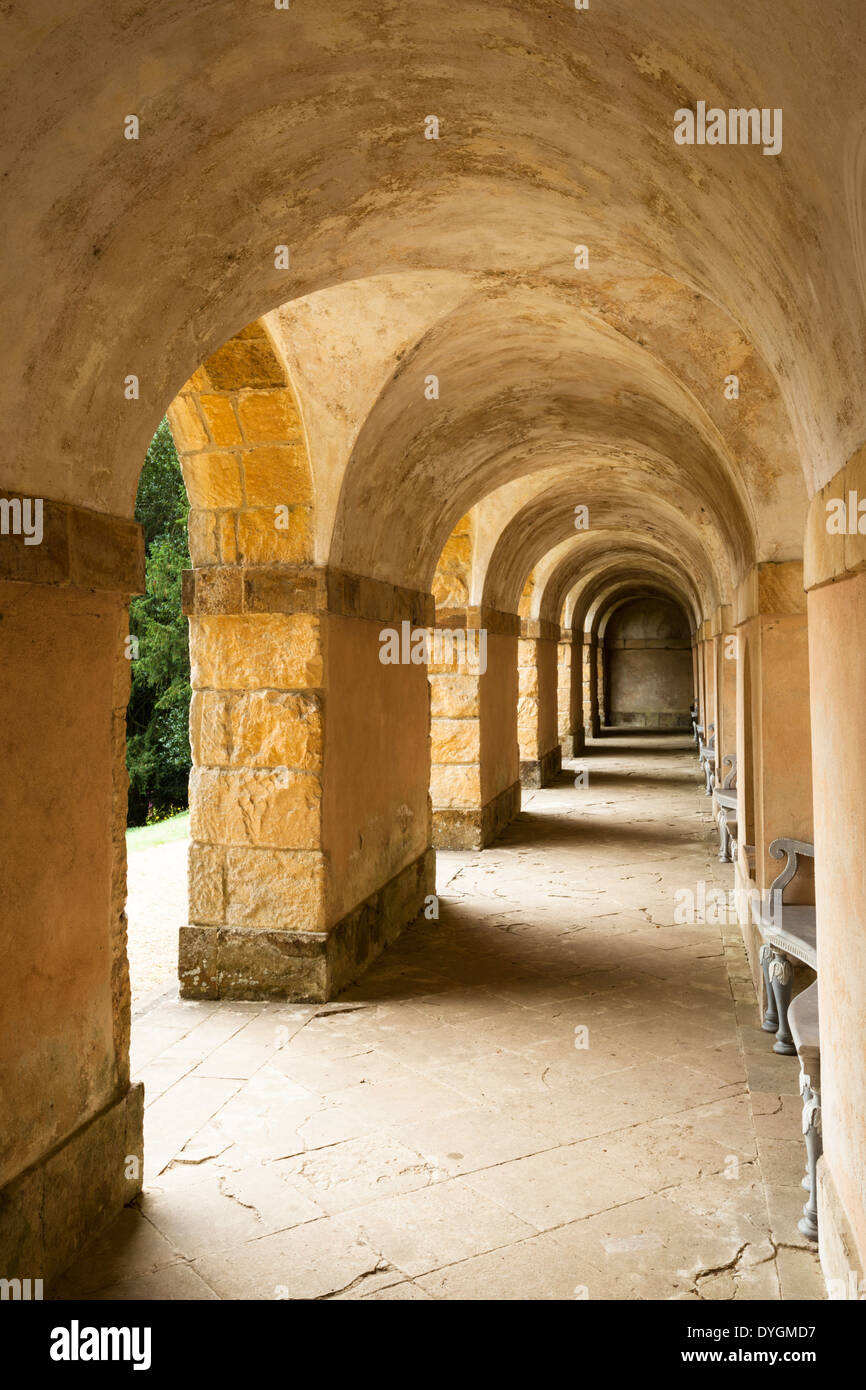 Interior view of the seven-arched Praeneste designed by William Kent in ...