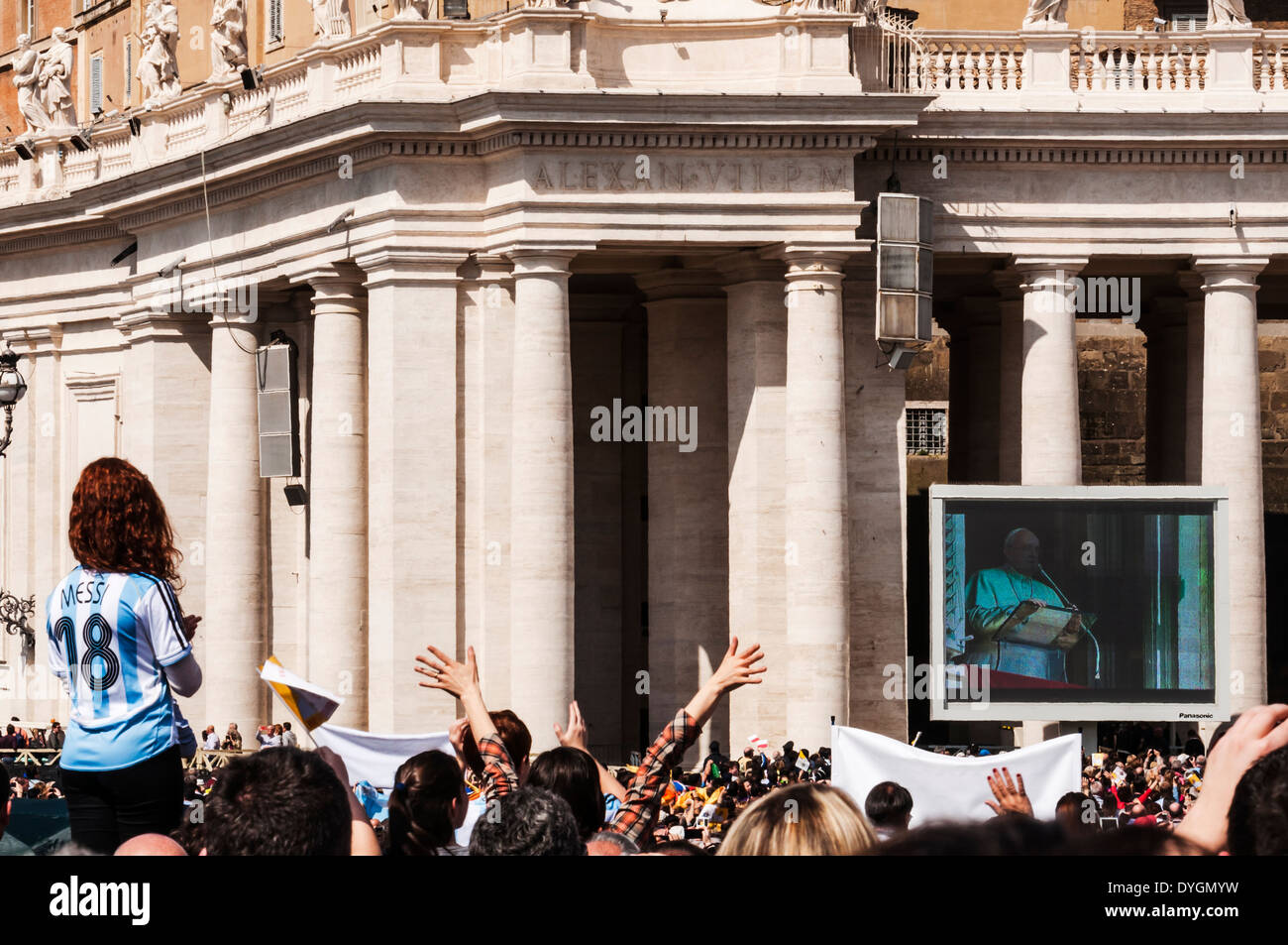 sunday Angelus made by Pope Francis in Vatican City Stock Photo - Alamy