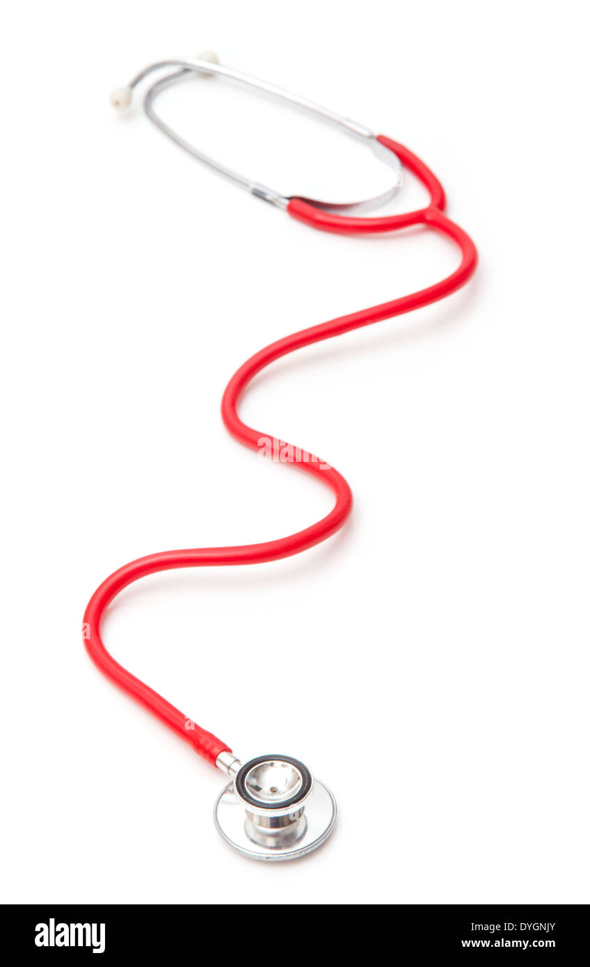 Medical stethoscope isolated on a white studio background Stock Photo ...