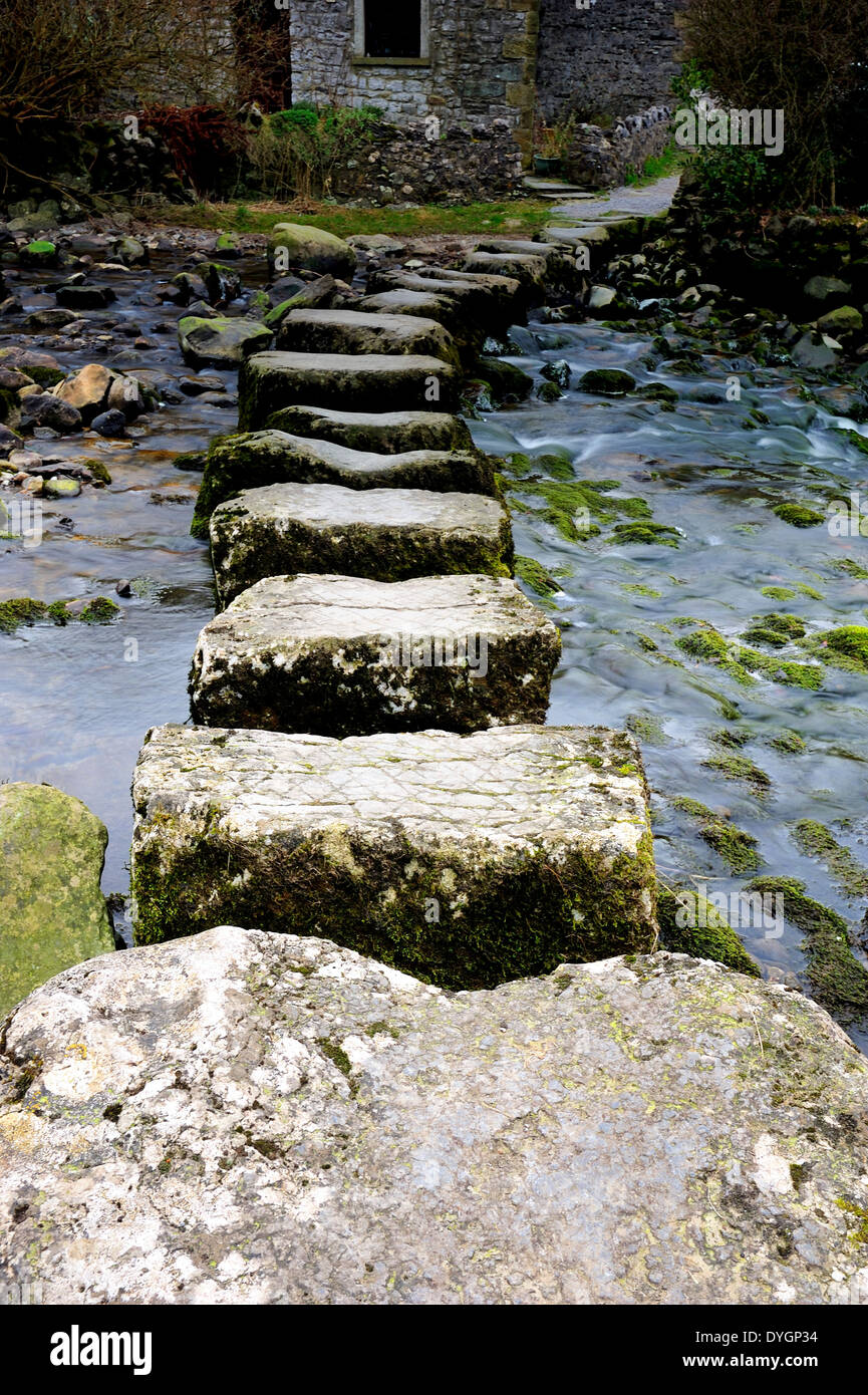 Stainforth Stepping Stones Stock Photo - Alamy