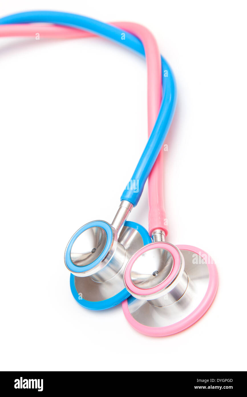 Medical stethoscopes isolated on a white studio background Stock Photo ...