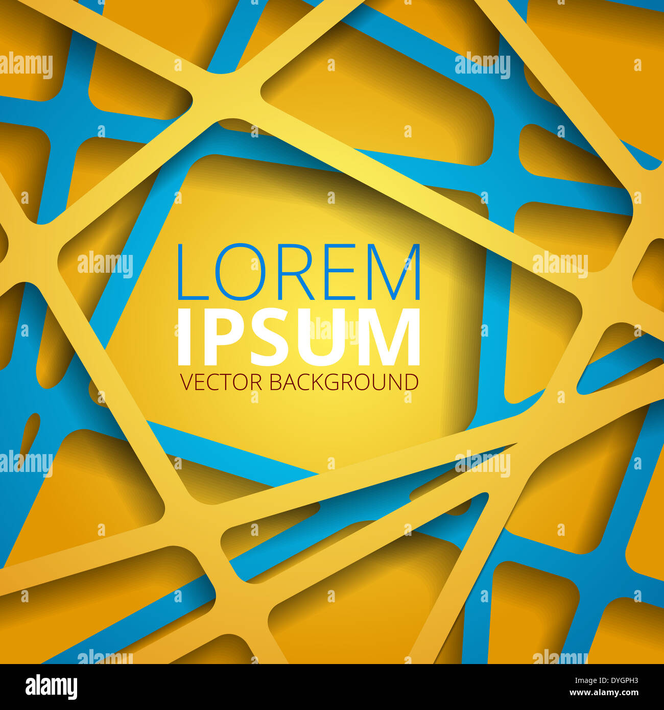 Abstract 3D Paper Graphics. Vector illustration Stock Photo - Alamy