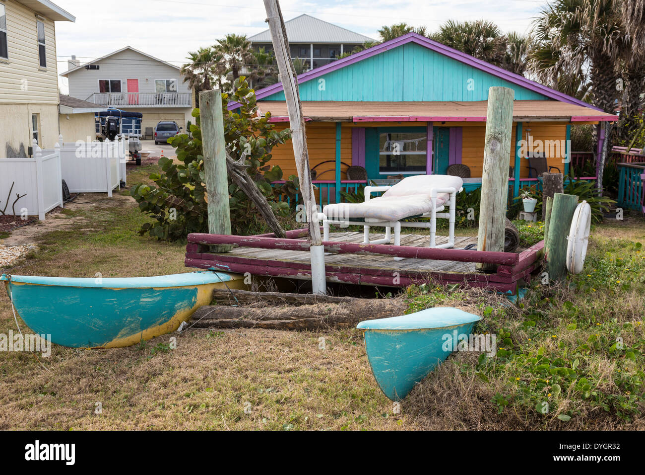 Villa Tracey in Flagler Beach, Florida, USA Stock Photo - Alamy