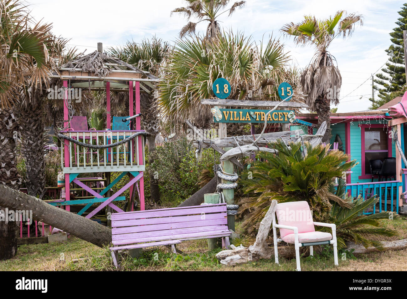 Villa Tracey in Flagler Beach, Florida, USA Stock Photo - Alamy