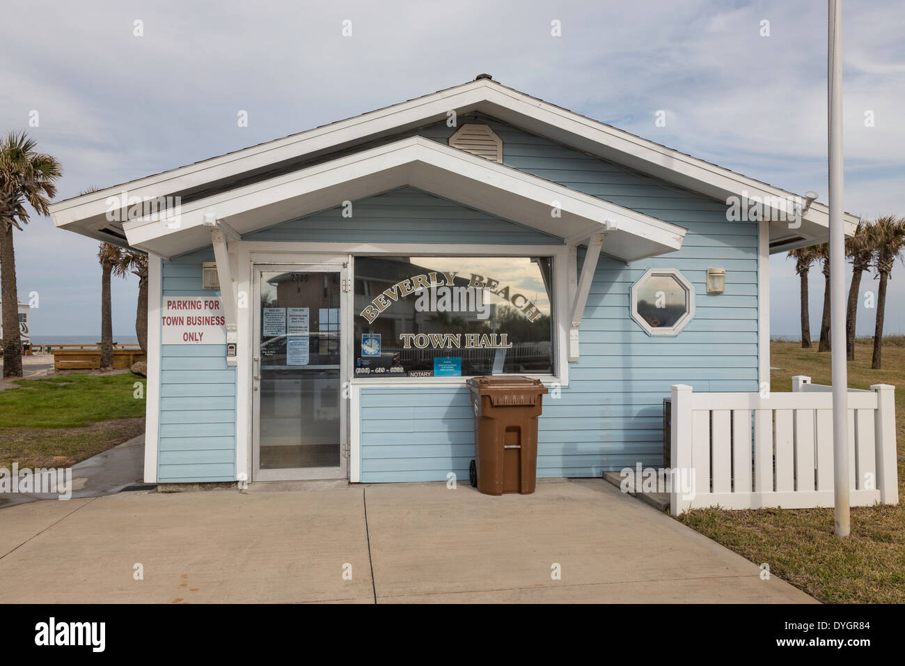 Beverly Beach Town Hall Building, FL, USA Stock Photo - Alamy