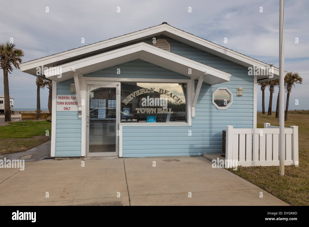 Beverly Beach Town Hall Building, FL, USA Stock Photo - Alamy