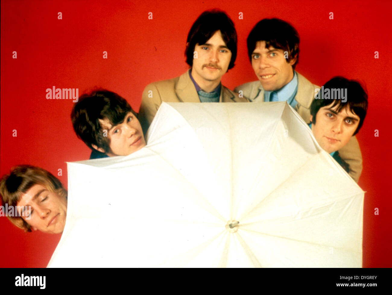 STATUS QUO in February 1968. From left: Rick Parfitt, Alan Lancaster ...