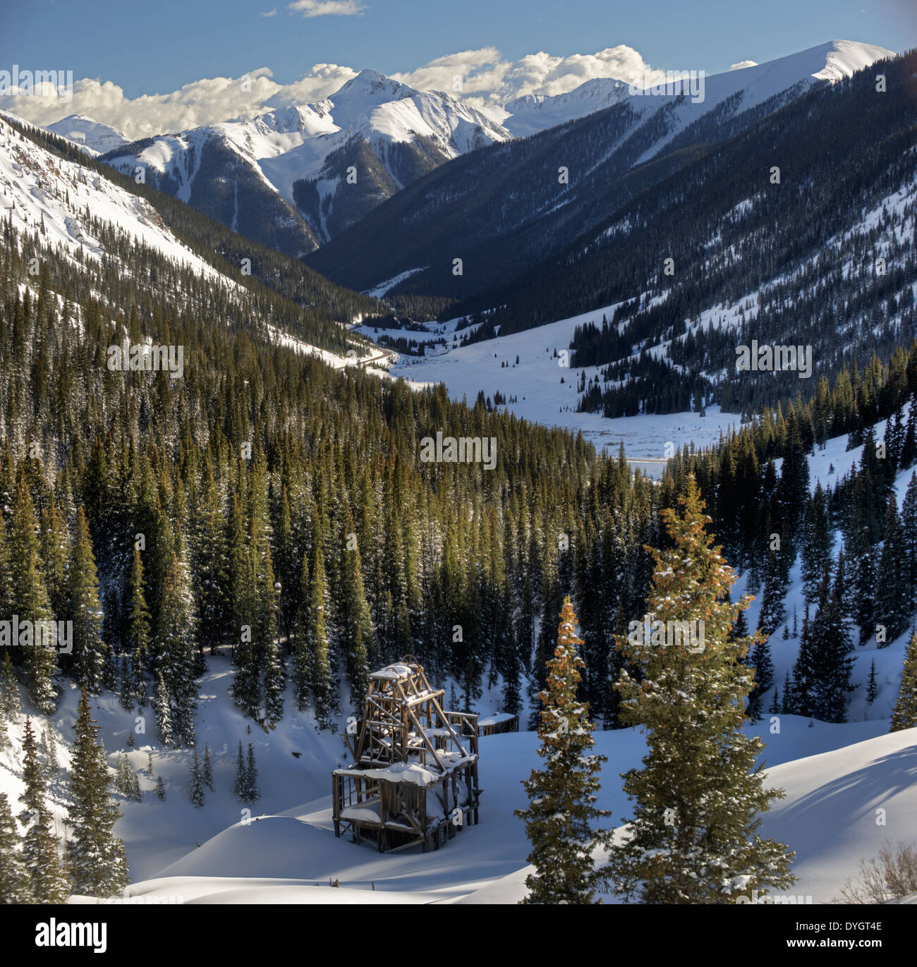 The view from Red Mountain Pass, US Hwy 550, between Ouray and ...